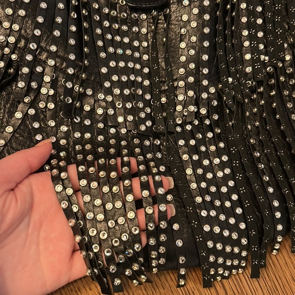 Kippys | Bags | Kippys Authentic Black Leather Fringe Purse With ...